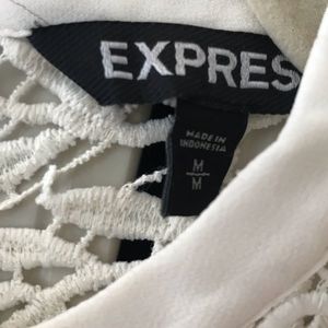 Express | Tops | Lace Top From Express With Open Back | Poshmark